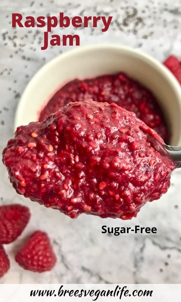 Easy Sugar-Free Raspberry Jam with Dates (Vegan) - Bree's Vegan Life