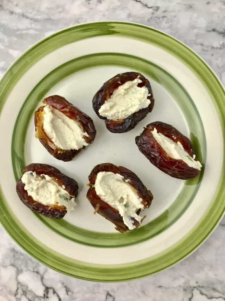 Vegan Savory Stuffed Dates - Bree's Vegan Life