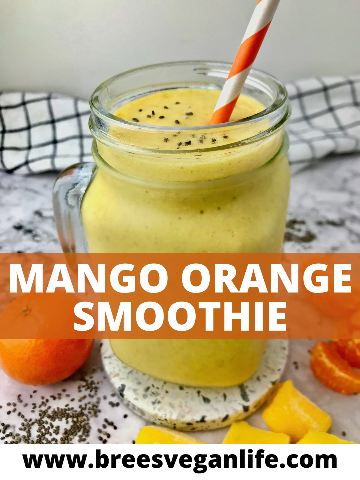 Orange Mango Smoothie - Bree's Vegan Life